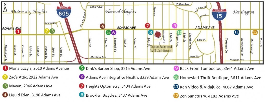 UOT event map tix - Adams Avenue Business Association