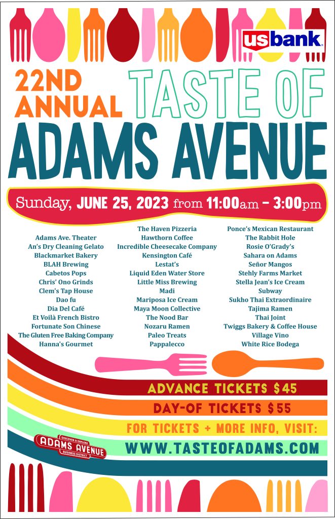 Tickets for Taste of Adams Avenue 2023 on sale now! - Adams Avenue ...